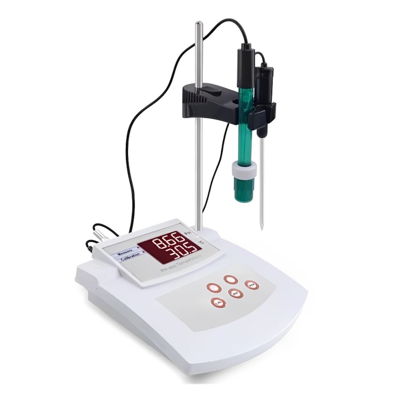 Phmetro de Bancada Faixa 0 a 14 Compensação Automática de Temperatura ...