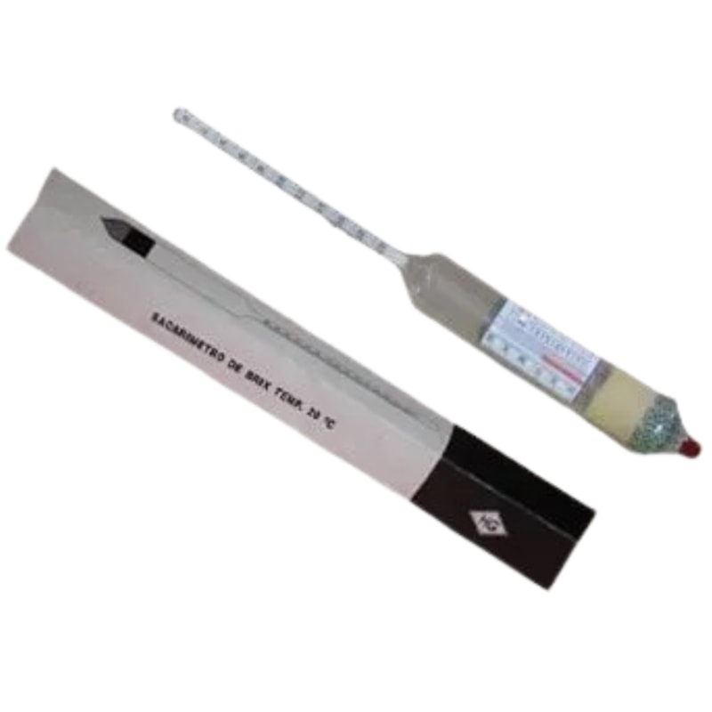 Sacarímetro de Bríx Para Açúcar Escala 30-60 - Com Termômetro Liquido ...