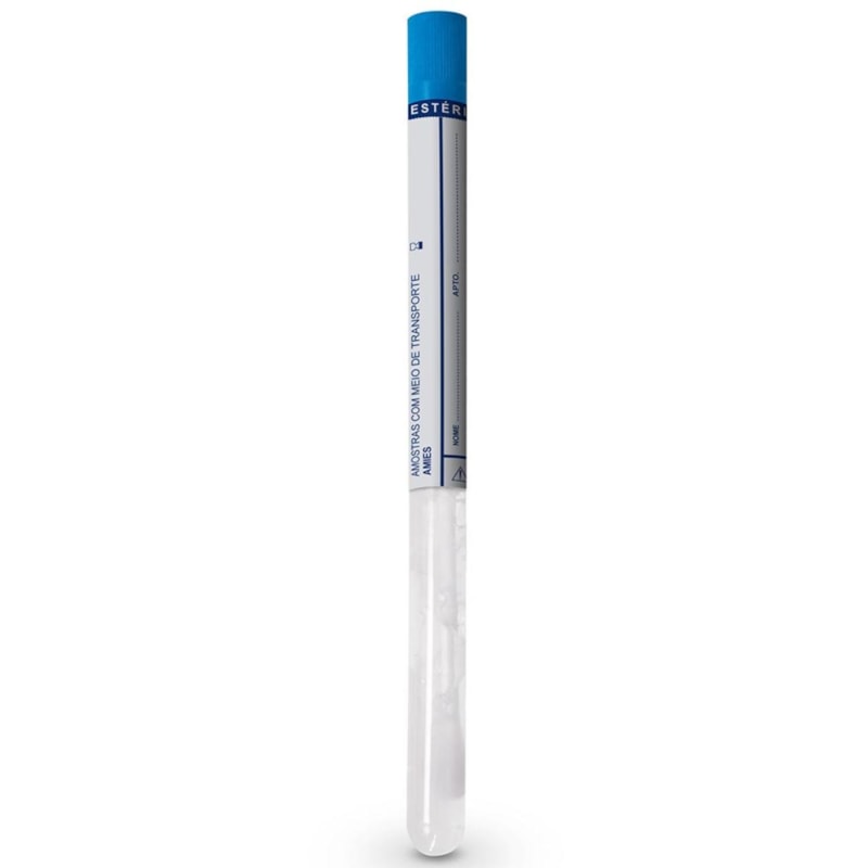 Swab Estéril Tubo Com Meio Amies Pacote com 100 Unidades - Prolab Loja